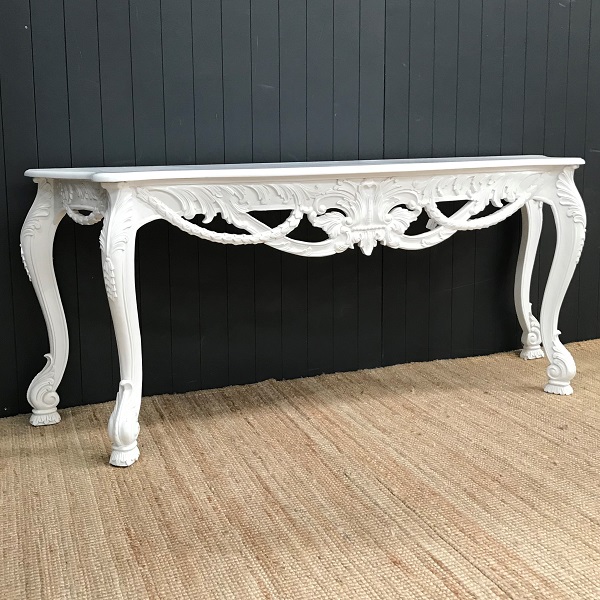 Carved Claw Foot Console Table – Manor House Collection